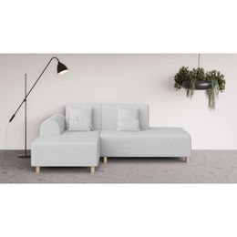 Inosign Ecksofa »Suyala« L-Form mit Hocker hellgrau 0