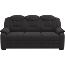 COTTA 3-Sitzer &raquo;Marcus&laquo; Sofa mit hoher R&uuml;ckenlehne schwarz 100% Polyester