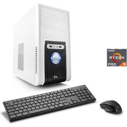 CSL Gaming-PC »Sprint V28132« weiß Inkl. Maus, Tastatur, WLAN 300 MBit/s, USB 3.2 Gen1: Komplettpaket für sofortigen Start.