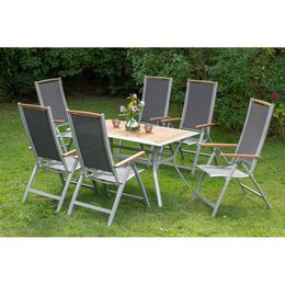 Merxx Garten-Essgruppe »Siena« anthrazit + Obermaterial: 100% Polyester