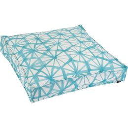 HOCK H.O.C.K. Bodenkissen &raquo;Kami&laquo; mit geometrischen Muster t&uuml;rkis + gemustert Obermaterial: 100% Polyester B/L: 60 cm x 60 cm
