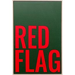 KARE DESIGN Bild mit Rahmen »Gerahmtes Bild Red Flag 40x60cm« Farbe Bild(er): rot
