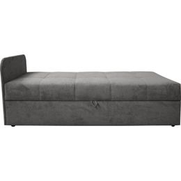 Alina Schlafsofa &raquo;Marla&laquo; inkl. Stauraum, Armlehne wahlweise links ode rechts grau Struktur fein XBO (100% Polyester)