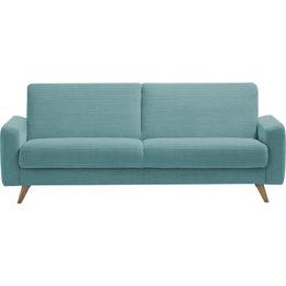 exxpo - SOFA FASHION 3-Sitzer »Samso, elegant und bequem, aktueller Cord Bezug, Kippcouch« hochwertige Verarbeitung, Schlafsofa inkl. Bettfunktion...