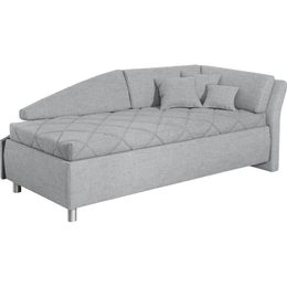 Alina Schlafsofa »Lindsay« Bettkasten, Zierkissen-Set aus: 2 Stk. 40x40cm, 1 Stk. 30x30cm grauweiss TMD 9