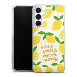 DeinDesign Galaxy A16 4G Handy Silikon H&uuml;lle Case transparent Handyh&uuml;lle Spruch Statement Lemon Silikon Case