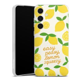 DeinDesign Galaxy S24 FE 5G Handy Silikon H&uuml;lle Case transparent Handyh&uuml;lle Lemon Statement Spruch Silikon Case