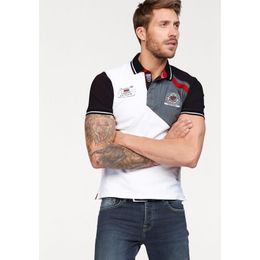 Bruno Banani Herren Poloshirt Kurzarm, k&ouml;rpernahe Passform, unifarben, mit Polokragen wei&szlig; S (44/46)