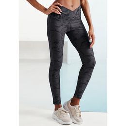 active by Lascana LASCANA ACTIVE Funktionsleggings Sportleggings im Allover-Druck schwarz XS (32/34) - N-Gr N-Gr XS (32/34) Performance Leggings mit Allover-Print