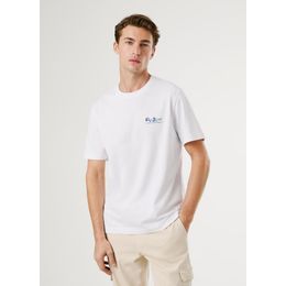 Pepe Jeans T-Shirt Herren Größe L navy / weiß