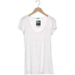 United Colors Of Benetton T-Shirt Damen Größe XXS Second Hand weiß