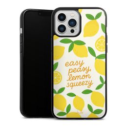 DeinDesign iPhone 13 Pro Max Handy Silikon H&uuml;lle Case schwarz Handyh&uuml;lle Spruch Statement Lemon