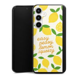 DeinDesign Galaxy A35 5G Handy Silikon H&uuml;lle Case schwarz Handyh&uuml;lle Spruch Statement Lemon