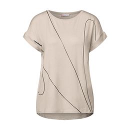 Street One T-Shirt Damen Gr&ouml;&szlig;e L beige