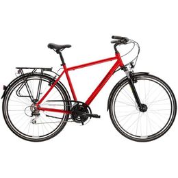 KROSS Trekkingrad »Trekkingrad Trans 3.0 rot 21 Gänge« 21 Gang Shimano ACERA M3020 Schaltwerk Kettenschaltung rot+schwarz