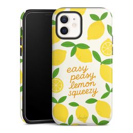 DeinDesign iPhone 12 mini Handy Panzer Handyh&uuml;lle robuste Outdoor H&uuml;lle Schutzh&uuml;lle gl&auml;nzend Lemon Statement Spruch Tough Case