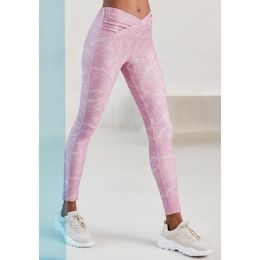 active by Lascana LASCANA ACTIVE Funktionsleggings Sportleggings im Allover-Druck rose XS (32/34) - N-Gr N-Gr XS (32/34) Performance Leggings mit Allover-Print