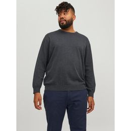Jack & Jones PlusSize Jack & Jones Plussize Herren Jack & Jones PlusSize Strickpullover &raquo;JJEBASIC KNIT CREW NECK NOOS PLS&laquo; grau 3XL