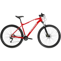 KROSS Mountainbike »MTB Hardtail Level 3.0 29" rot 18 Gänge« 18 Gang Shimano ALIVIO M3100 Schaltwerk Kettenschaltung rot+schwarz
