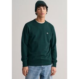 Gant Sweatshirt &raquo;REG SHIELD C-NECK SWEAT&laquo;, mit Logostickerei auf der Brust Tartan Green XXL XXL von Gant