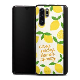 DeinDesign Huawei P30 Pro Handy Silikon H&uuml;lle Case schwarz Handyh&uuml;lle Spruch Statement Lemon