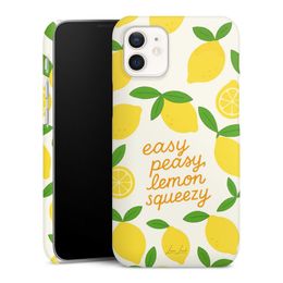 DeinDesign iPhone 12 mini Handy Premium Case Smartphone Handyh&uuml;lle Schutzh&uuml;lle matt Lemon Statement Spruch Premium Case