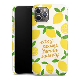 DeinDesign iPhone 12 Pro Handy Premium Case Smartphone Handyh&uuml;lle Schutzh&uuml;lle gl&auml;nzend Lemon Statement Spruch Premium Case
