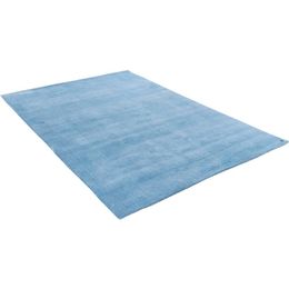 Tom Tailor HOME Teppich »Powder uni« rechteckig 12 mm Höhe Uni-Farben, besonders weich und flauschig hellblau Obermaterial: 100% Polyester B : 50...