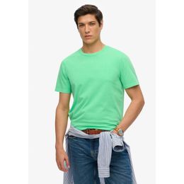Superdry Rundhalsshirt »CLASSIC ESSENTIAL TEE« Washed Dry Fluro Lime M M Cooles Shirt von Superdry