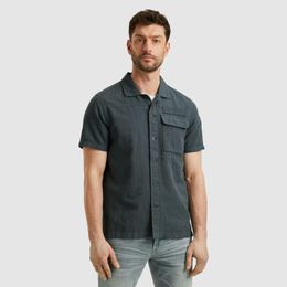 PME-Legend PME LEGEND Kurzarmhemd &raquo;Short Sleeve Shirt Ctn linen&laquo; mit Leinenstruktur Dark Slate XXL - N-Gr N-Gr XXL Kurzarmhemd von PME Legend