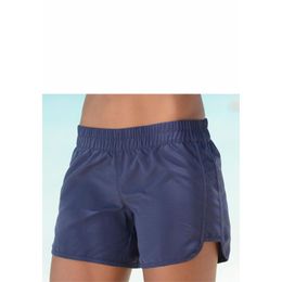 Lascana Badeshorts elastisches Bündchen, mit Gesäßtasche, softe Microfaser-Qualität marine 36 - N-Gr N-Gr 36 Tolle Ergänzung zu fast jedem Bikini