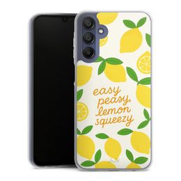 DeinDesign Galaxy A15 5G Handy Silikon H&uuml;lle Case transparent Handyh&uuml;lle Lemon Statement Spruch Silikon Case