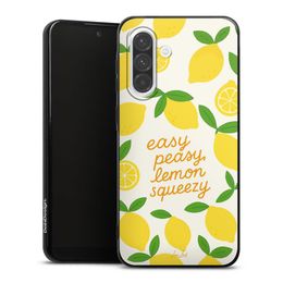 DeinDesign Galaxy A36 5G Handy Silikon H&uuml;lle Case schwarz Handyh&uuml;lle Spruch Statement Lemon