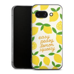 DeinDesign Google Pixel 9a Handy Silikon H&uuml;lle Case transparent Handyh&uuml;lle Lemon Statement Spruch Silikon Case
