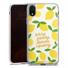 DeinDesign iPhone Xr Handy Silikon H&uuml;lle Case transparent Handyh&uuml;lle Spruch Statement Lemon Silikon Case