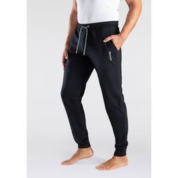 BENCH. LOUNGEWEAR Sweathose Jogginghose mit Kordel, aus Baumwoll-Mix schwarz 44/46 (S) - N-Gr N-Gr 44/46 (S) Bench. Herren Sweathose in bequemer Weite