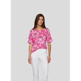 Rabe T-Shirt mit floralem Print Magenta 38 38 T-Shirt von Rabe