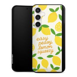 DeinDesign Galaxy S23 FE Handy Silikon H&uuml;lle Case schwarz Handyh&uuml;lle Spruch Statement Lemon