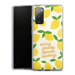 DeinDesign Galaxy S20 FE 5G Handy Silikon H&uuml;lle Case transparent Handyh&uuml;lle Spruch Statement Lemon Silikon Case