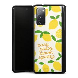 DeinDesign Galaxy S20 FE 5G Handy Silikon H&uuml;lle Case schwarz Handyh&uuml;lle Spruch Statement Lemon