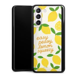 DeinDesign Galaxy S21 FE 5G Handy Silikon H&uuml;lle Case schwarz Handyh&uuml;lle Spruch Statement Lemon