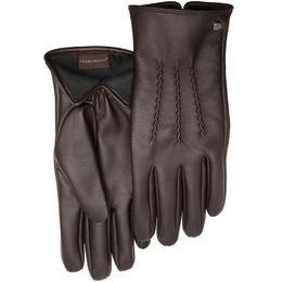 Pearlwood Lederhandschuhe »Gates«, weiches Innenfutter aus Fleece dark brown