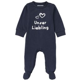 Kidsworld Schlafoverall »Baby-Schlafanzug, Unser Liebling - NEUE KOLLEKTION« aus Bio-Baumwolle marine 62/68 62/68 Schlafanzug von Kidsworld für Babys