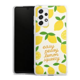 DeinDesign Galaxy A33 5G Handy Silikon H&uuml;lle Case transparent Handyh&uuml;lle Spruch Statement Lemon Silikon Case