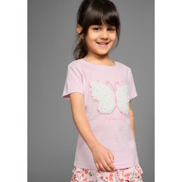 Kangaroos T-Shirt &raquo;Aufwendige Schmetterling-Applikation&laquo; T-Shirt mit aufwendiger 3D-Applikation rosa 128/134 128/134 Kangaroos T-Shirt mit...