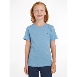 Tommy Hilfiger T-Shirt »BOYS BASIC CN KNIT«, Kinder Kids Junior MiniMe Dark Allure Heather 5/110 5/110 T-Shirt von Tommy Hilfiger für Jungen