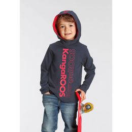 Kangaroos Jungen Kangaroos Kapuzenshirt &raquo;Kleine Jungen&laquo; Langarm, Basic-Passform, bedruckt, aus 100% Baumwolle blau 92/98