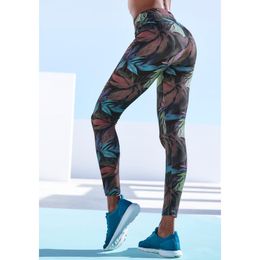 active by Lascana LASCANA ACTIVE Leggings mit floralem Druck dunkelblau M (40/42) - N-Gr N-Gr M (40/42) Leggings mit floralem Druck