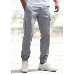 AUTHENTIC LE JOGGER Cargohose mit normaler Bundhöhe aus elastischer Baumwoll-Qualität hellgrau 32 - N-Gr N-Gr 32 Herren Cargohose von Authentic Le...