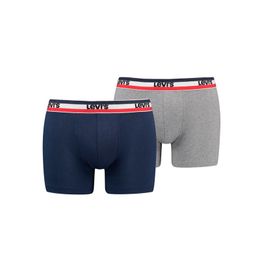 Levi's LEVI'S Boxershorts »LEVIS MEN SPW LOGO BOXER BRIEF ORG 2P« Packung, 2er Pack, mit breitem Logobund dress blues S S Herrenunterhose von Levi's